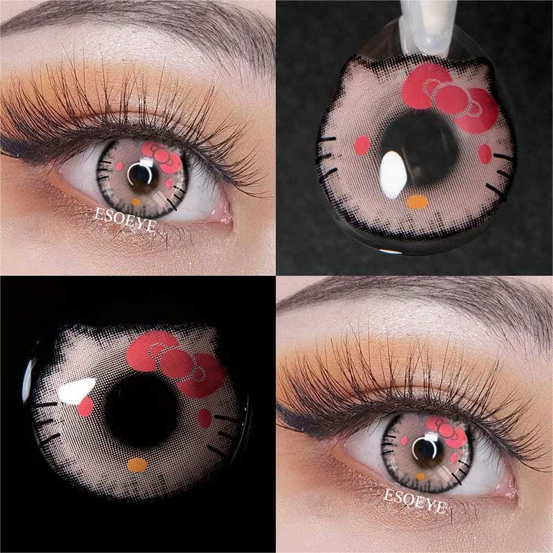 Hello Kitty Pink Cosplay Contact Lenses Yearly – Esoeye