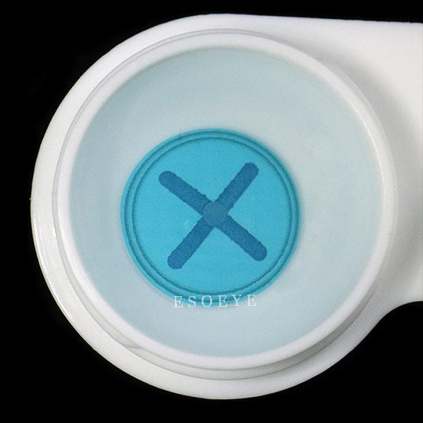 Button Eye Blue Halloween Contact Lenses Yearly – Esoeye