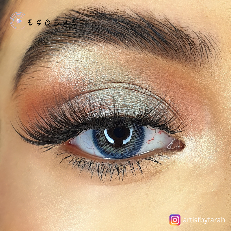 DNA Taylor Blue Gray Colored Contact Lenses Prescription Yearly – Esoeye