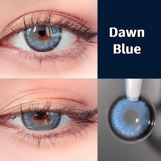Dawn Blue Colored Contact Lenses Yearly – Esoeye