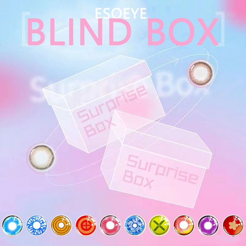 Esoeye Cosplay Contacts Blind Box Yearly Non-prescription Colored Cont