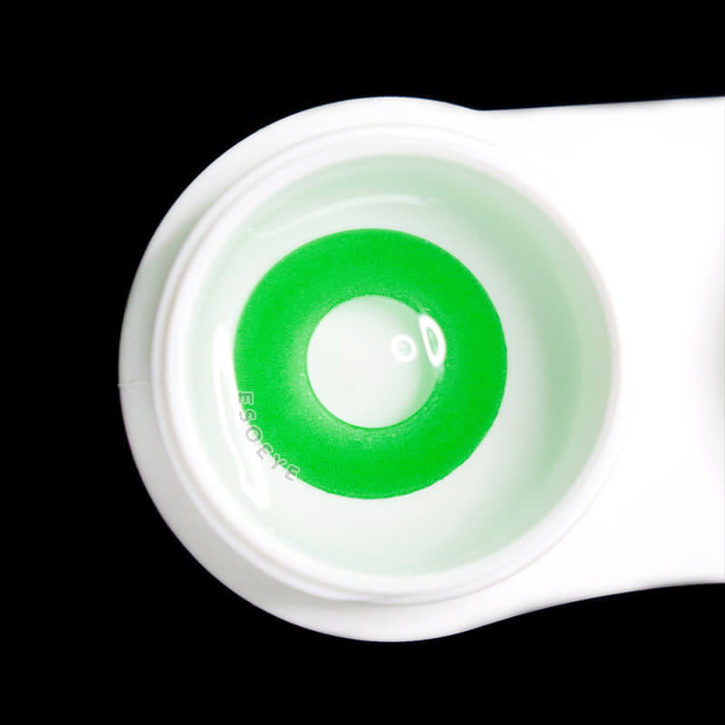Green Block Crazy Contact Lenses Yearly – Esoeye
