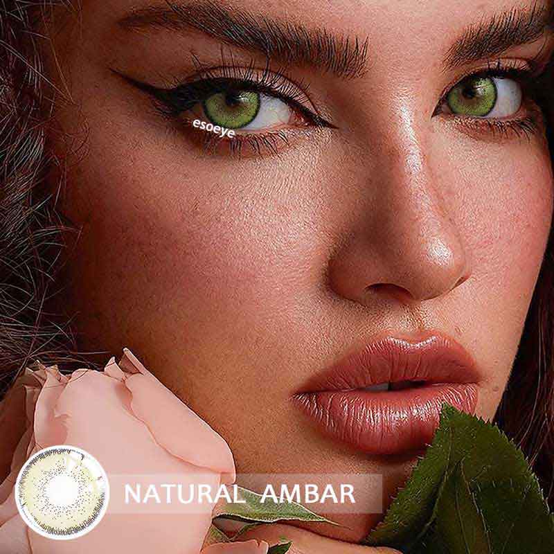 Natural AMBAR Colored Contact Lenses Yearly – Esoeye